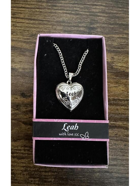 Jewelry | Love Lockets Silver Tone Engraved Leah Necklace | Poshmark
